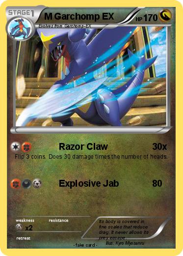 Pokémon M Garchomp EX 12 12 - Razor Claw - My Pokemon Card
