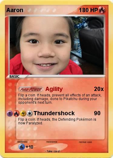 Pokémon Aaron 629 629 - Agility - My Pokemon Card