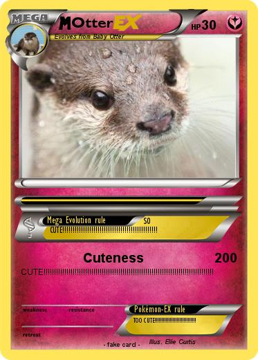 Pokémon Otter 51 51 - Cuteness - My Pokemon Card