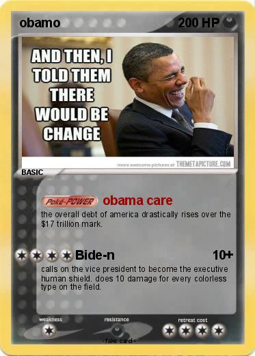 Pokémon obamo 1 1 - obama care - My Pokemon Card
