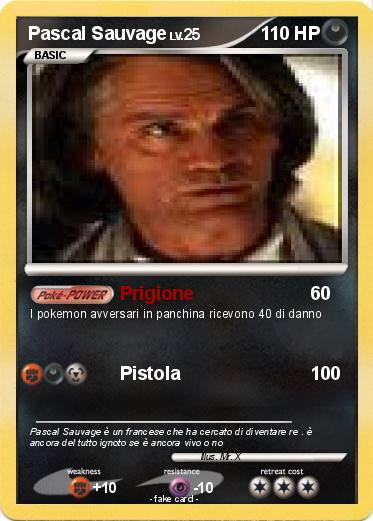 Pokémon Pascal Sauvage - Prigione - My Pokemon Card