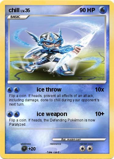 Pokémon chill 55 55 - ice throw - My Pokemon Card