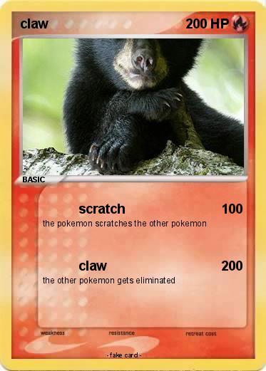 Pokémon claw 93 93 - scratch - My Pokemon Card