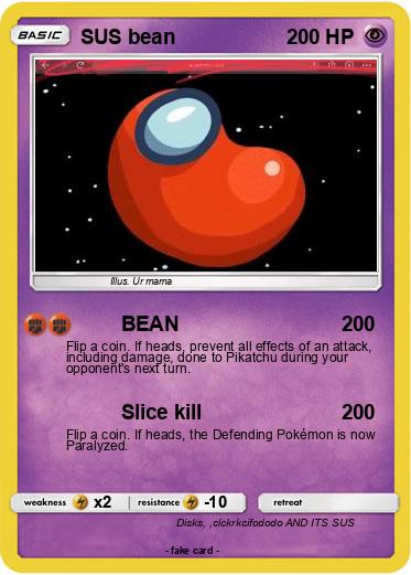 Pokémon SUS bean - BEAN - My Pokemon Card