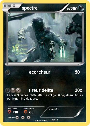 Pokémon spectre 100 100 - ecorcheur - Ma carte Pokémon