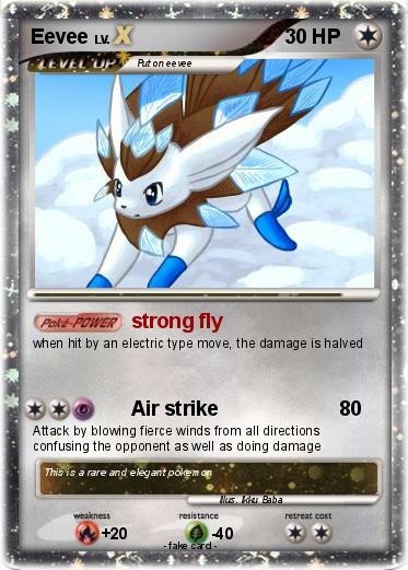 Pokémon Eevee 1311 1311 - strong fly - My Pokemon Card