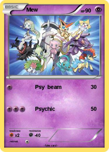 Pokémon Mew 7834 7834 - Psy beam - My Pokemon Card
