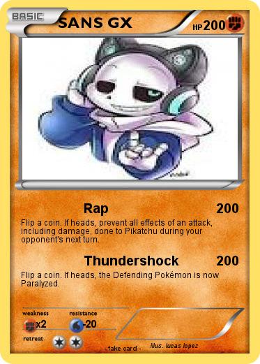 Pokémon SANS GX - Rap - My Pokemon Card