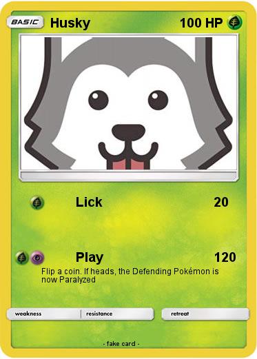 Pokémon Husky 726 726 - Lick - My Pokemon Card