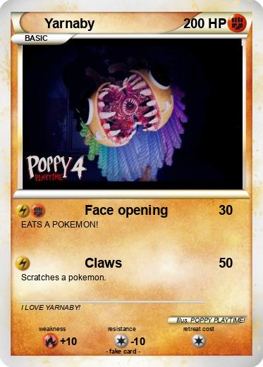 Pokémon Yarnaby 1 1 - Face opening - My Pokemon Card