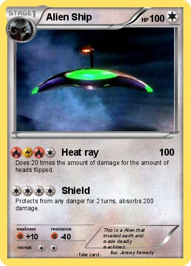 Pokémon Alien Ship 6 6 - Heat ray - My Pokemon Card