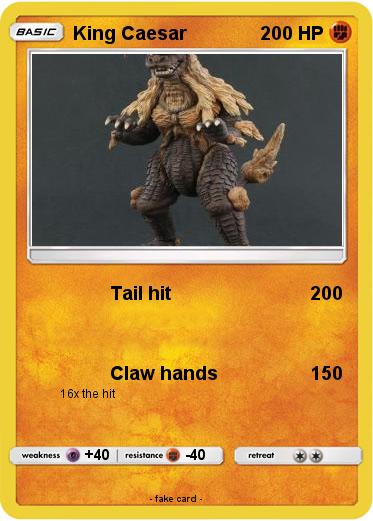 Pokémon King Caesar 14 14 - Tail hit - My Pokemon Card