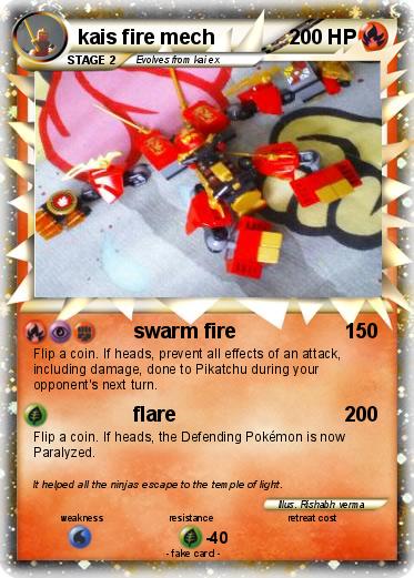 Pokémon kais fire mech - swarm fire - My Pokemon Card