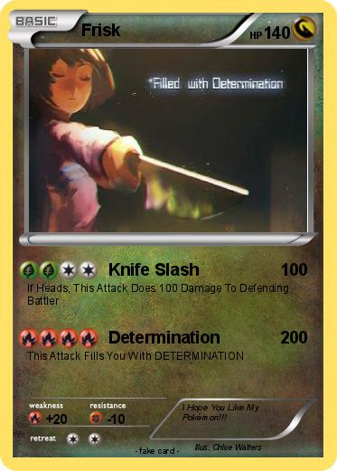 Pokémon Frisk 115 115 - Knife Slash - My Pokemon Card