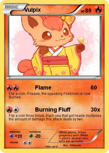Pokémon Vulpix 381 381 - Flame - My Pokemon Card