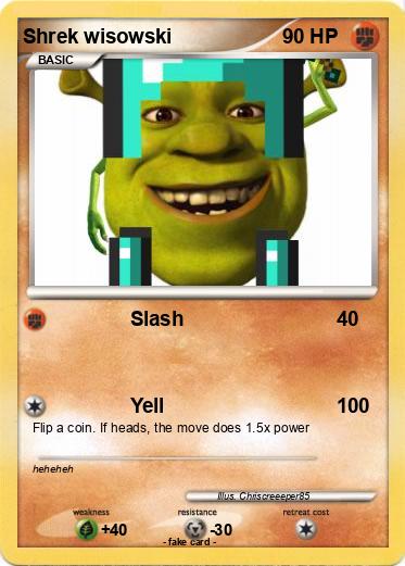 Pokémon Shrek wisowski - Slash - My Pokemon Card