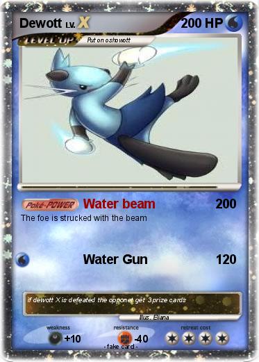 Pokémon Dewott 283 283 - Water beam - My Pokemon Card