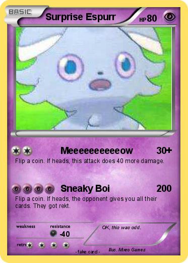 Pokémon Surprise Espurr - Meeeeeeeeeeow - My Pokemon Card