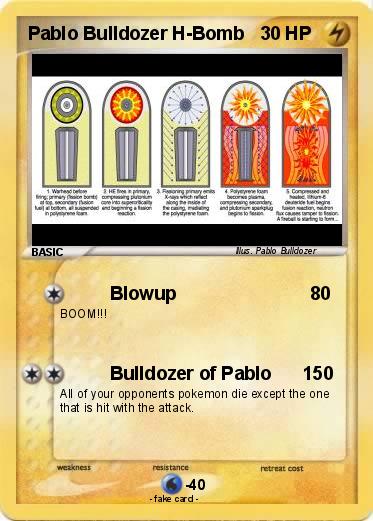 Pokémon Pablo Bulldozer H Bomb - Blowup - My Pokemon Card