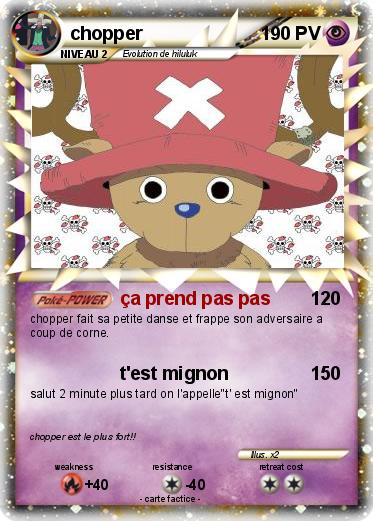 Pokémon chopper 345 345 - ça prend pas pas - Ma carte Pokémon
