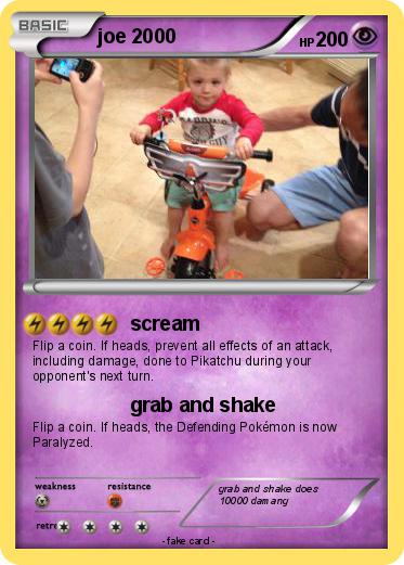 Pokémon joe 2000 2000 - scream - My Pokemon Card