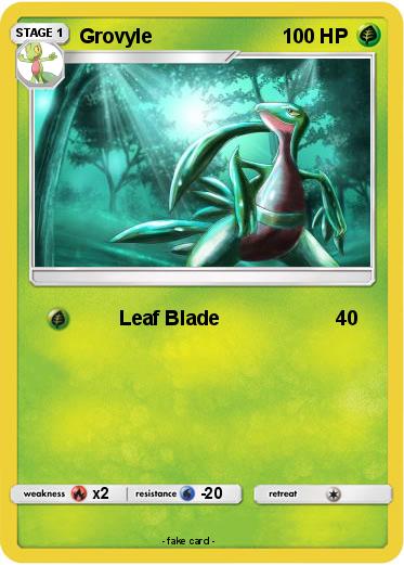 Pokémon Grovyle 217 217 - Leaf Blade - My Pokemon Card
