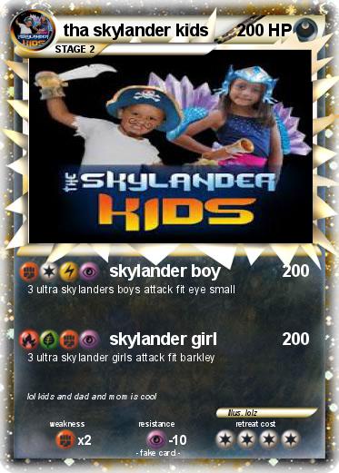 Pokémon tha skylander kids - skylander boy - My Pokemon Card
