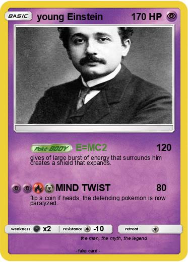 Pokémon young Einstein - E=MC2 - My Pokemon Card