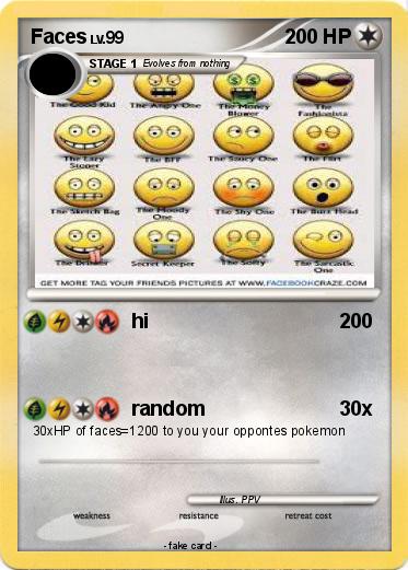 Pokémon Faces 7 7 - hi - My Pokemon Card