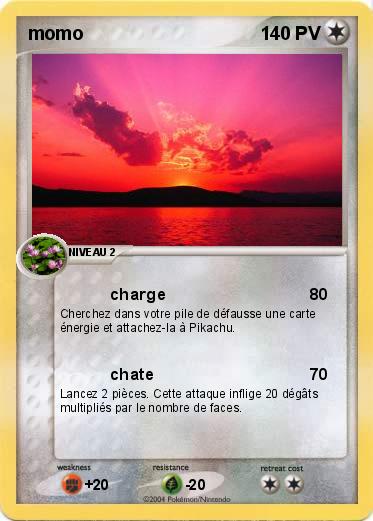 Pokémon momo 17 17 - charge - Ma carte Pokémon