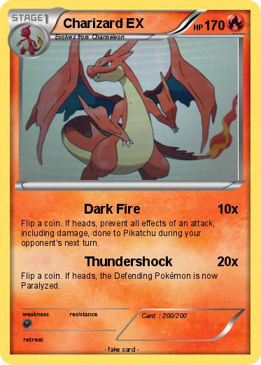 Pokémon Charizard EX 532 532 - Dark Fire - My Pokemon Card