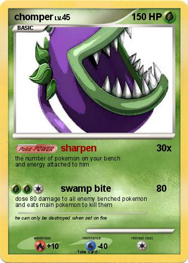 Pokémon chomper 76 76 - sharpen - My Pokemon Card