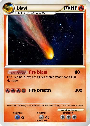 Pokémon blast 27 27 - fire blast - My Pokemon Card