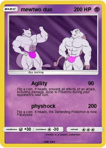 Pokémon mewtwo duo - Agility - My Pokemon Card