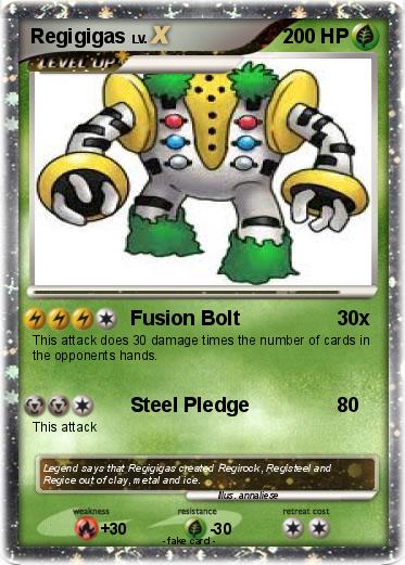 Pokémon Regigigas 932 932 - Fusion Bolt - My Pokemon Card
