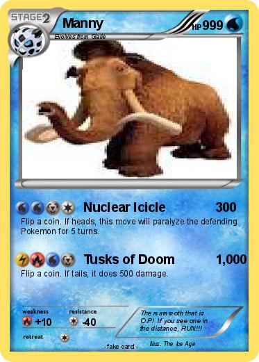 Pokémon Manny 192 192 - Nuclear Icicle - My Pokemon Card