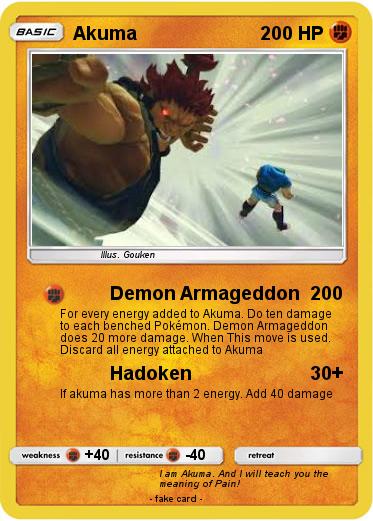 Pokémon Akuma 67 67 - Demon Armageddon - My Pokemon Card