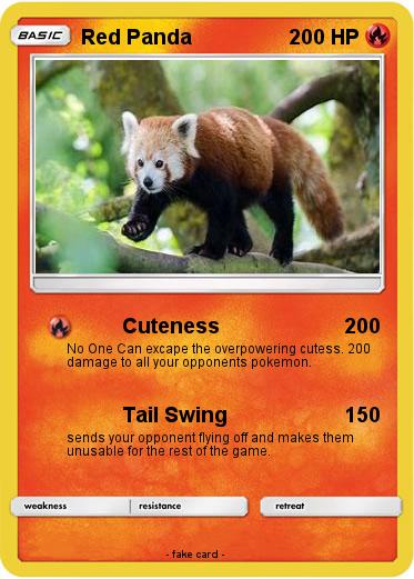Pokémon Red Panda 148 148 - Cuteness - My Pokemon Card