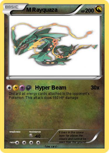 Pokémon M Rayquaza 169 169 - Hyper Beam - My Pokemon Card