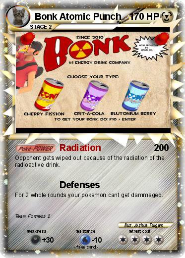 Pokémon Bonk Atomic Punch 1 1 - Radiation - My Pokemon Card