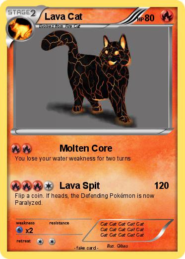 Pokémon Lava Cat 4 4 - Molten Core - My Pokemon Card