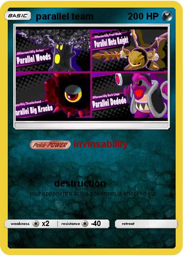 Pokémon parallel team - invinsability - My Pokemon Card