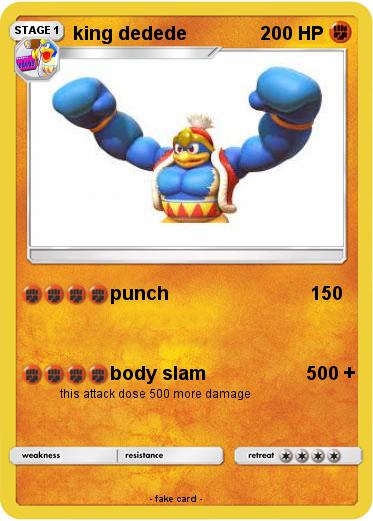 Pokémon king dedede 308 308 - punch - My Pokemon Card