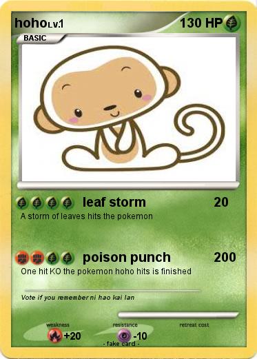 Pokémon hoho 197 197 - leaf storm - My Pokemon Card