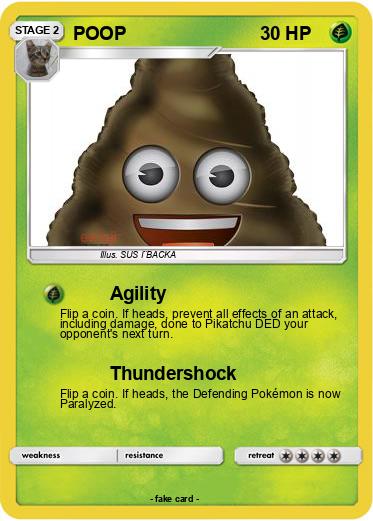 Pokémon POOP 2424 2424 - Agility - My Pokemon Card