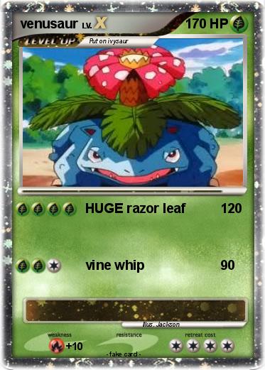Pokémon venusaur 430 430 - HUGE razor leaf - My Pokemon Card