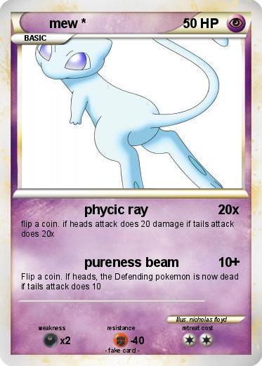 Pokémon mew 1260 1260 - phycic ray - My Pokemon Card