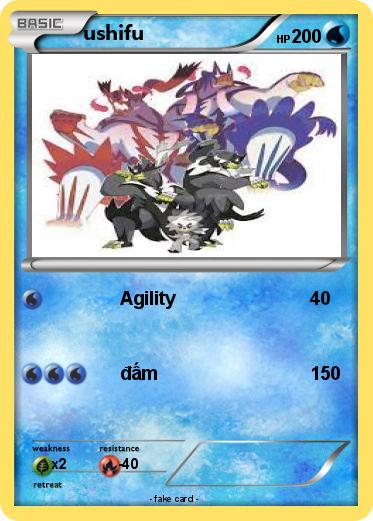Pokémon ushifu 1 1 - Agility - My Pokemon Card