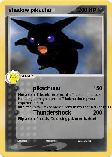 Pokémon shadow pikachu 530 530 - pikachuuu - My Pokemon Card
