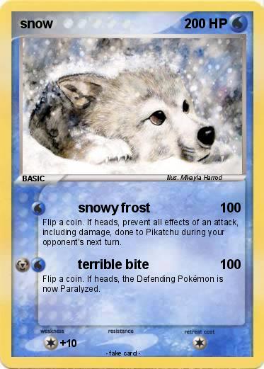 Pokémon snow 695 695 - snowy frost - My Pokemon Card